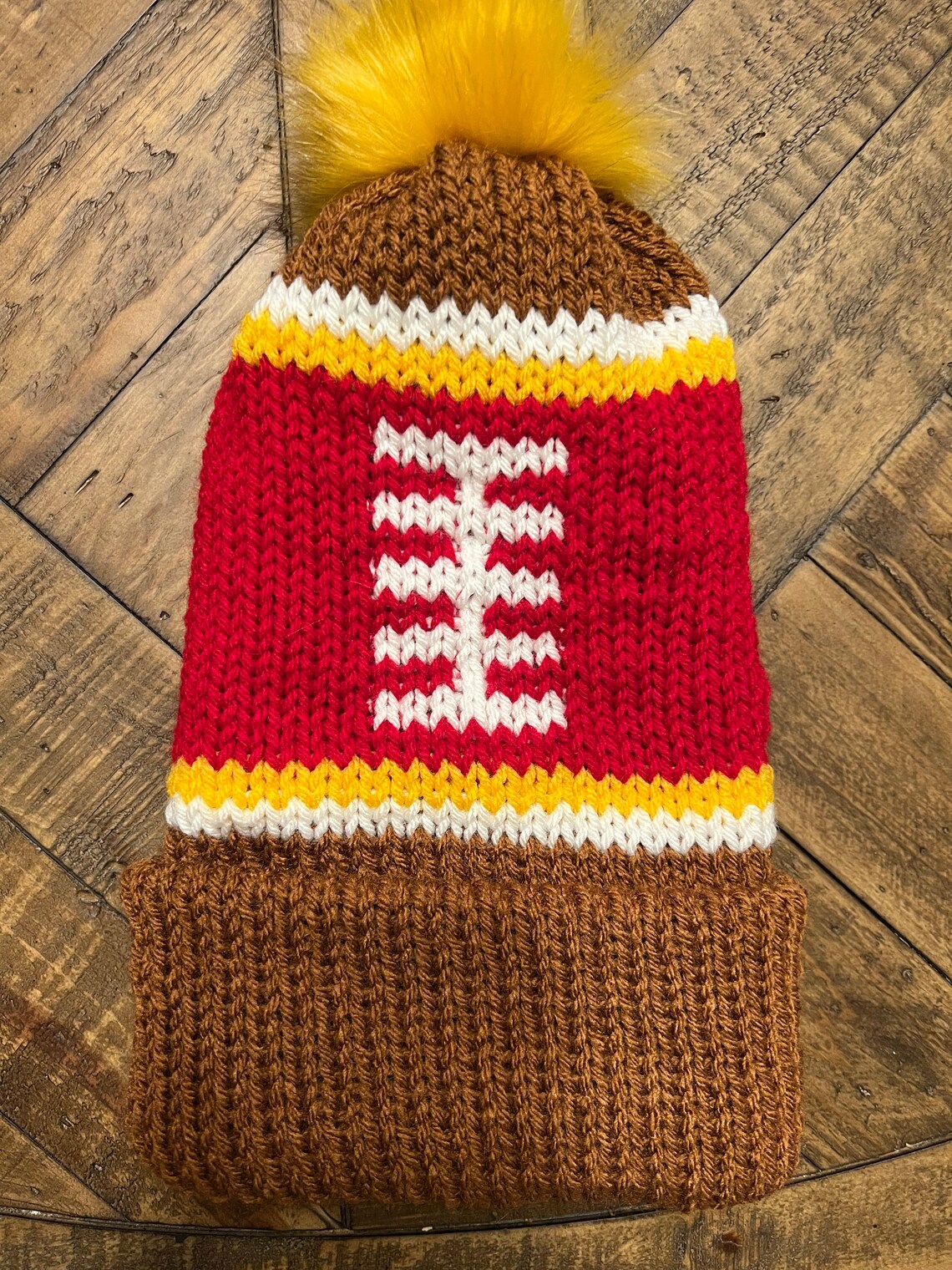 Football-inspired Hat Pattern Team Colors Football Design, Addi 46 Pin ...