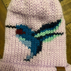 Hummingbird Hat Pattern for Circular Knitting Machines, Digital ...