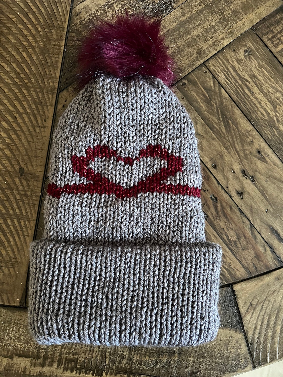 Heartbeat Rhythm Hat Pattern, Addi/sentro Knitting Machine (digital ...