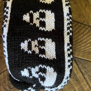 Addi Skull Knit Ear Warmer Pattern: Circular Knitting Machine, Digital ...