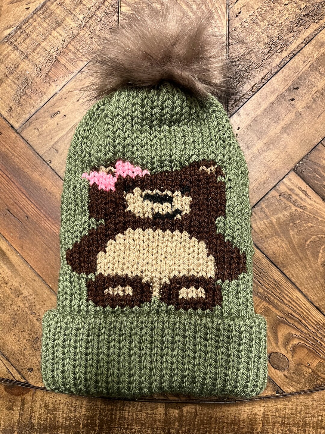 Teddy Bear With Bow Hat Pattern, Addi 46 & Sentro Digital Pattern ...