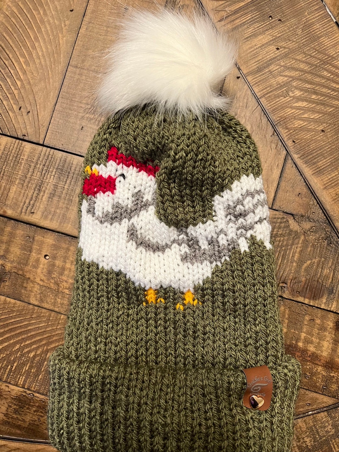 Cute Chicken Hat Pattern for Addi 46 Pin & Sentro 48 Pin Circular ...