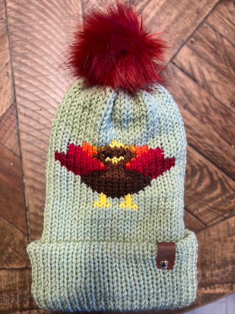 Turkey Hat Knitting Pattern for Circular Knitting Machine (digital ...