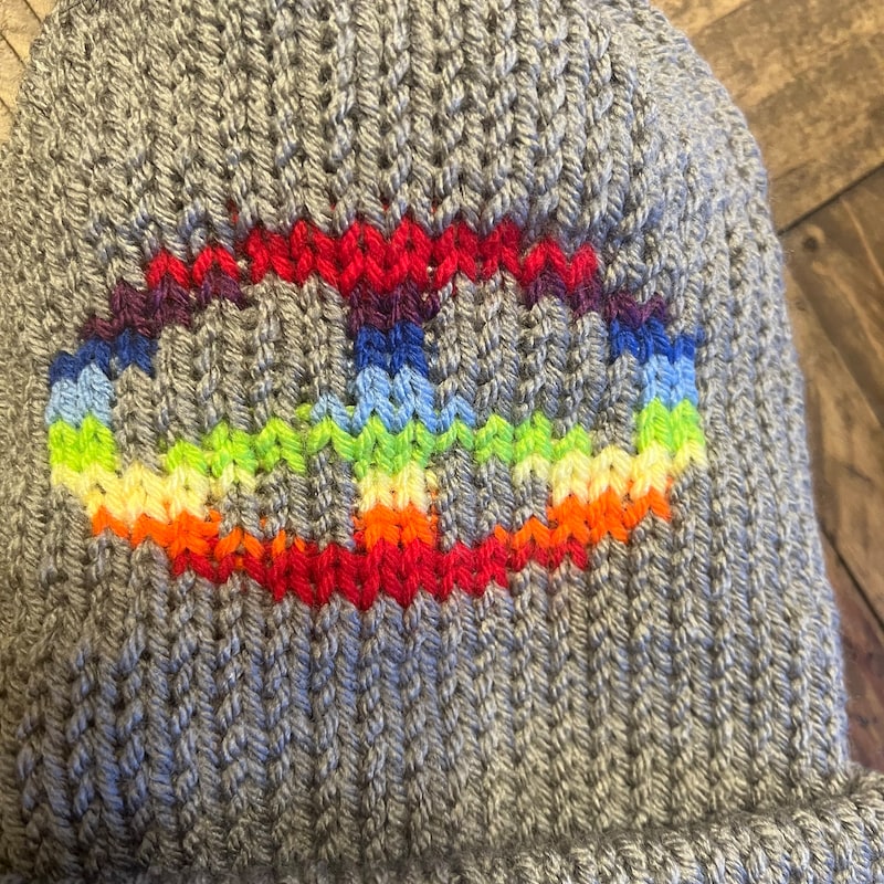 Knit Peace Sign - Etsy