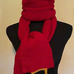 Santa Buckle Hat & Scarf Set Pattern, Digital Pattern, Knitting Machine ...