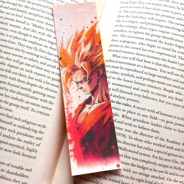 Dragon Ball Z Bookmark - Etsy