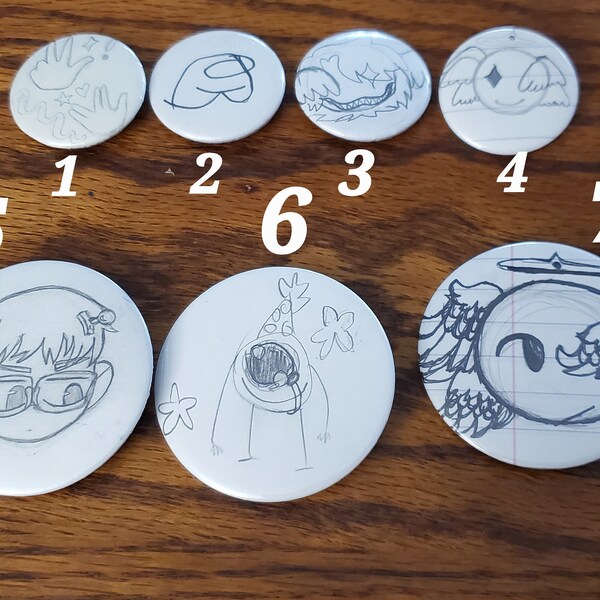 Doodle Button - Etsy