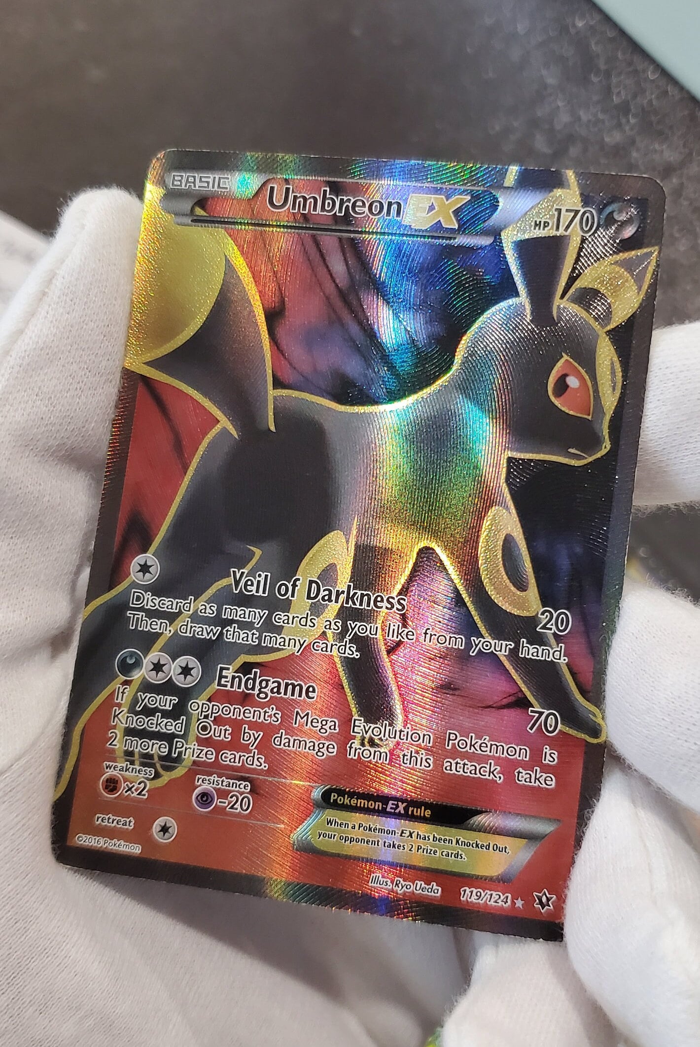 FULL ART Rare Umbreon EX Pokemon Card - Etsy