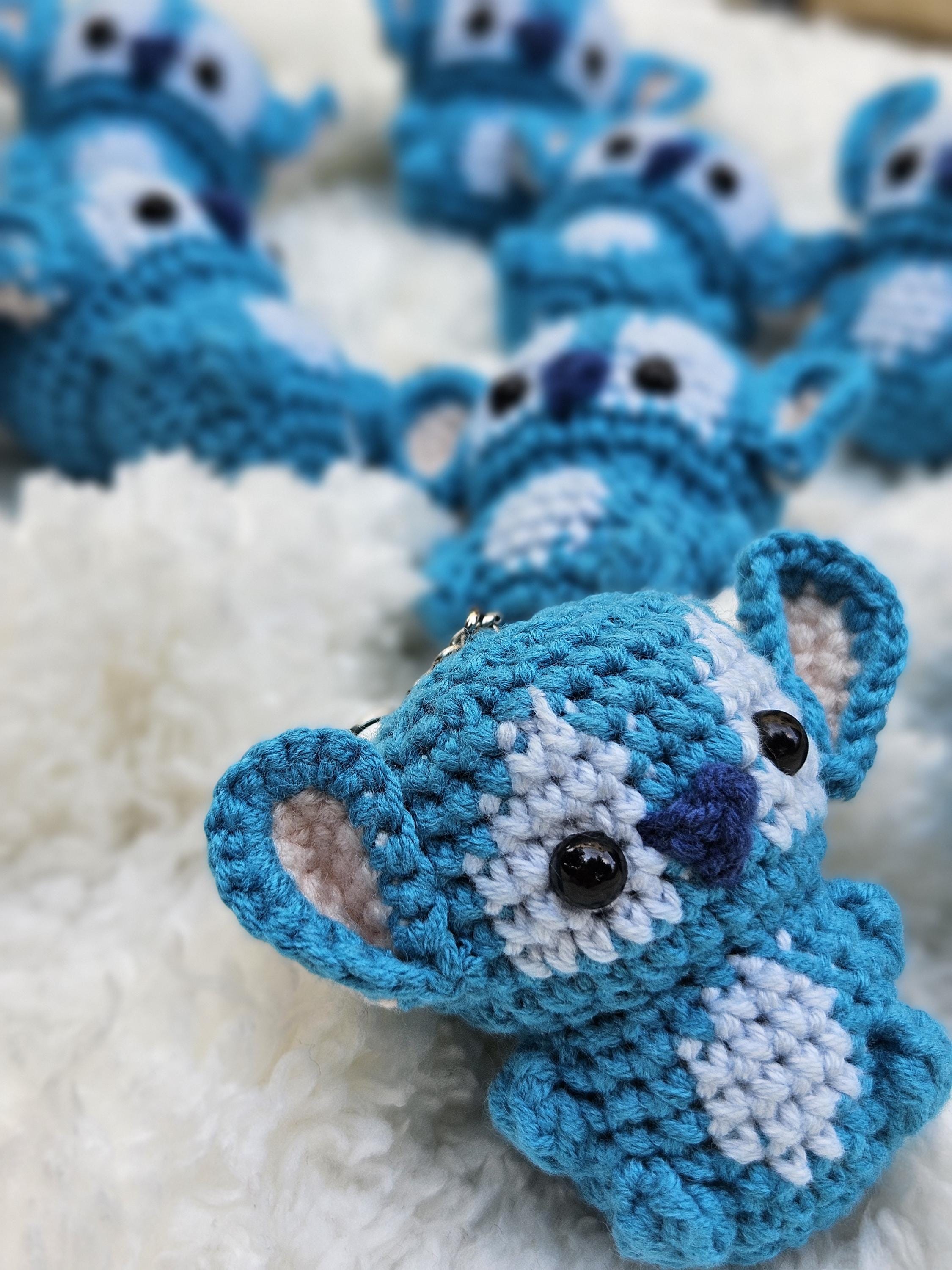 Ready-to-ship, Stitch and Angle Keychain, Handmade Decor, Amigurumi ...