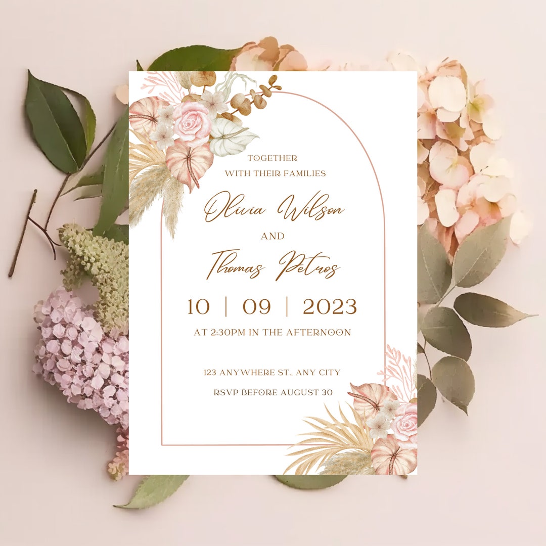 DIY Digital Wedding Invitations - Etsy