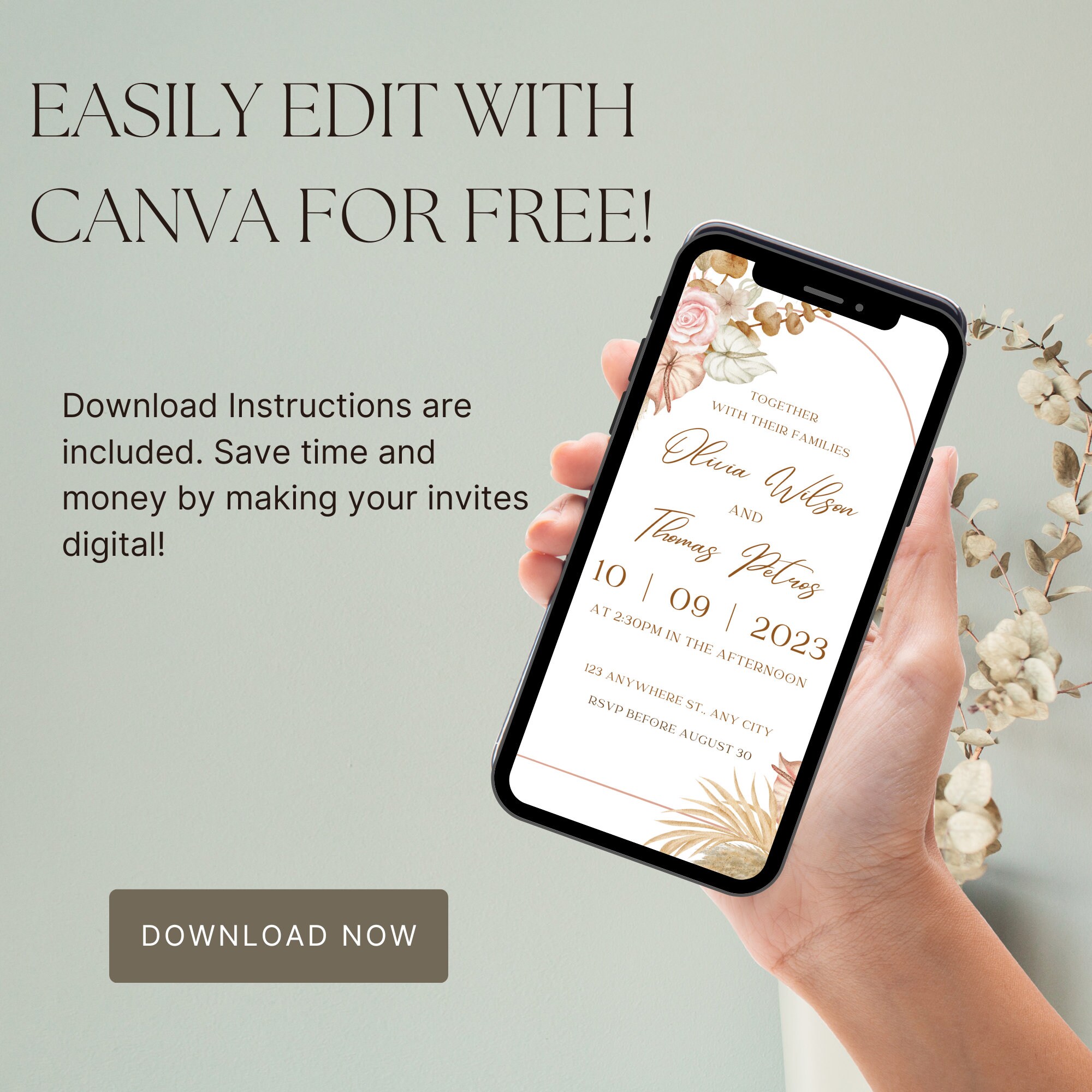 DIY Digital Wedding Invitations - Etsy