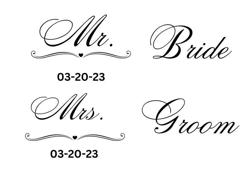 Mrs. and Mr SVG, Wedding SVG, Wedding Glasses SVG, Champagne Flutes Svg ...