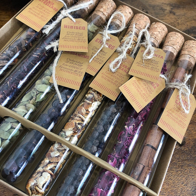 Abalori Gin Tonic Botanical Collection 8 Glass Tubes Handmade Edition ...