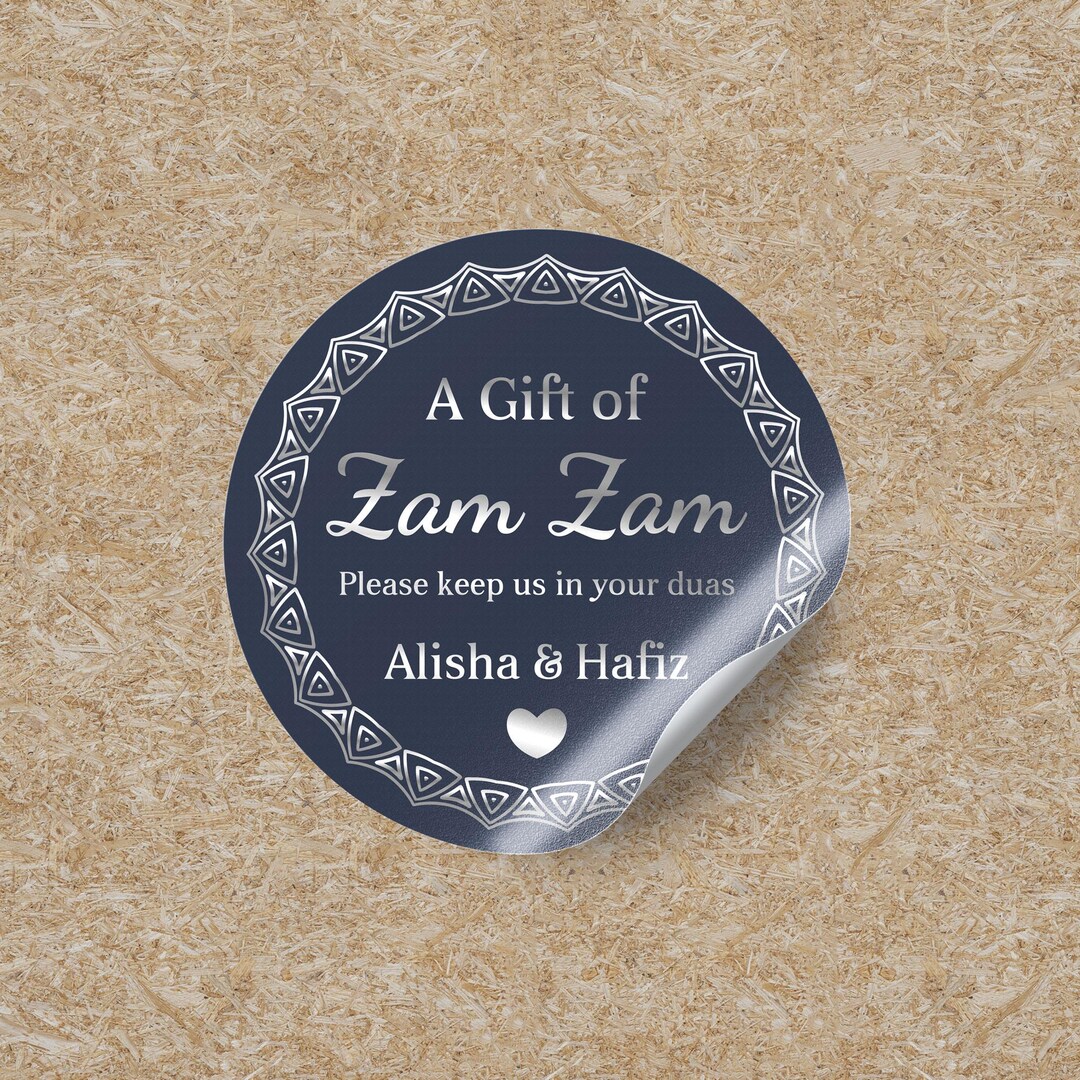 Personalized Zam Zam Stickers: Custom Islamic Gift Labels - Etsy UK