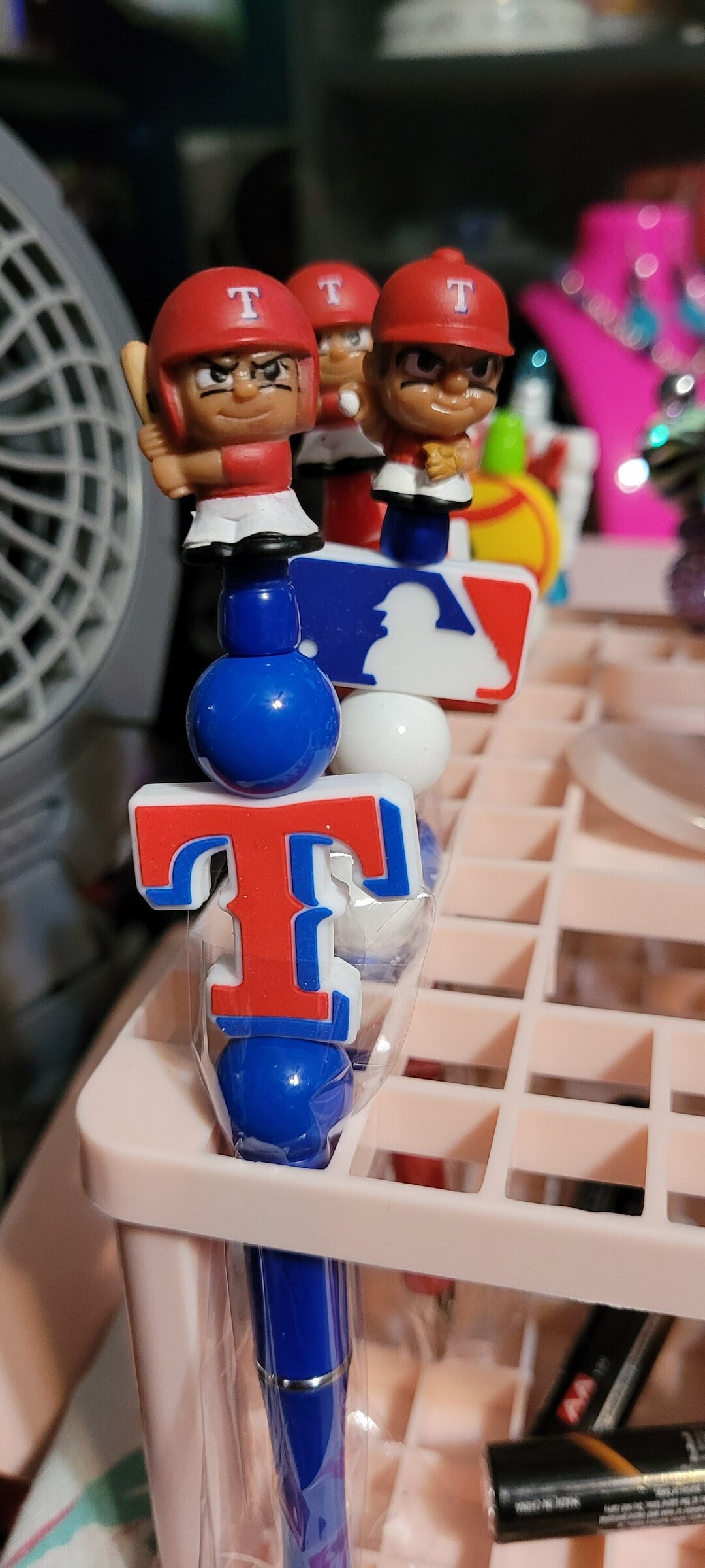 Texas Rangers Sports Pen With Batter Refillable Ink, Ballpoint Pen - Etsy