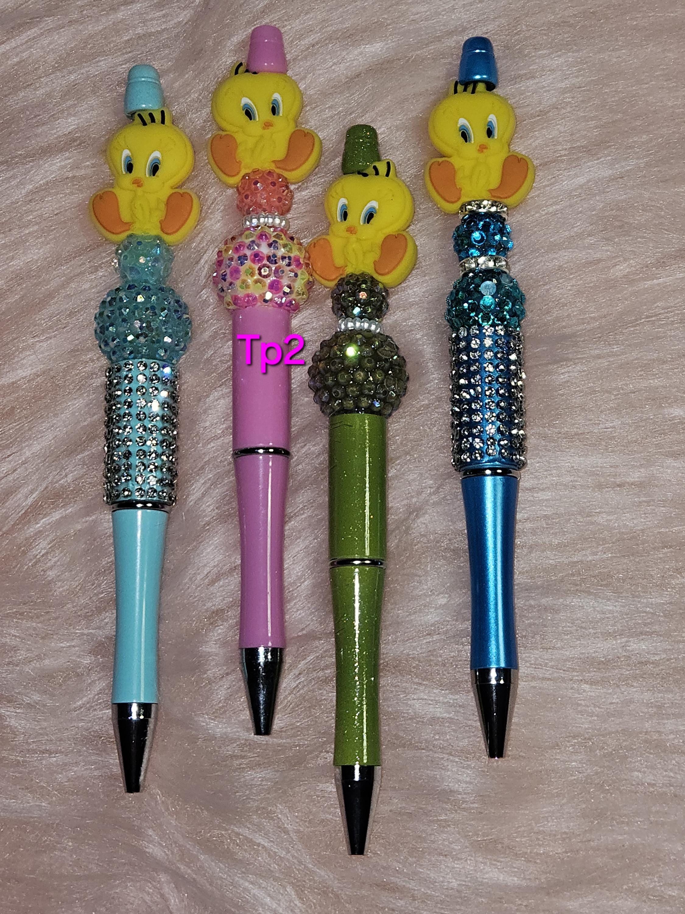 Tweety Bird Pearl Cute Bling Collection 4pk PEN, Refillable Ink ...