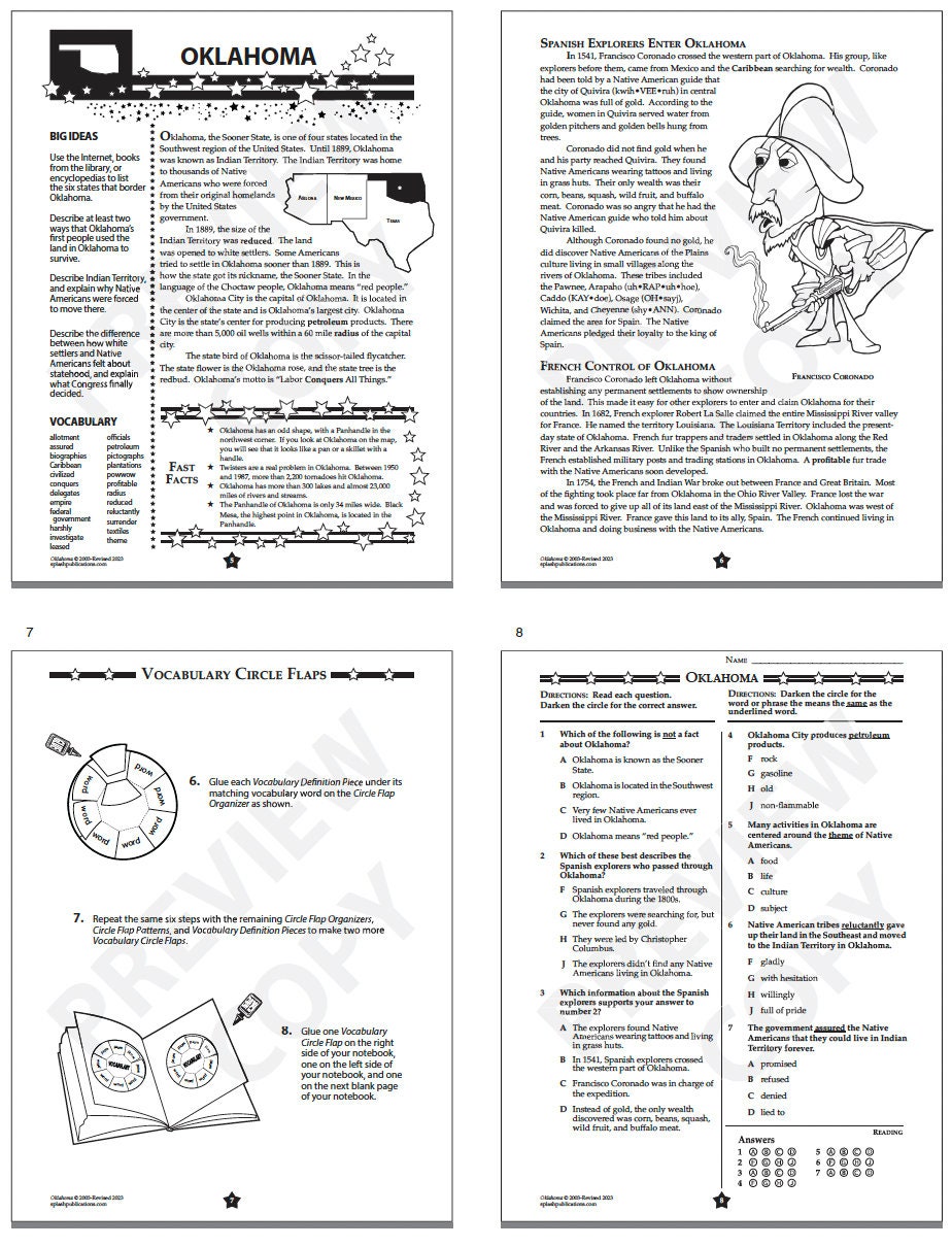 OKLAHOMA History + AUDIO – All Oklahoma State Study Content Included ...