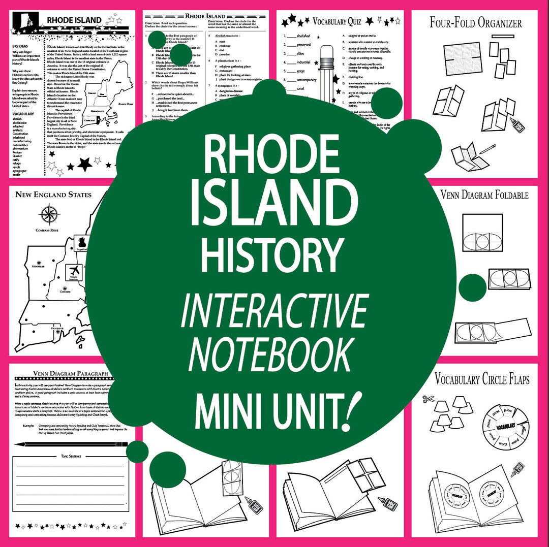 RHODE ISLAND History + AUDIO – All Rhode Island State Study Content ...