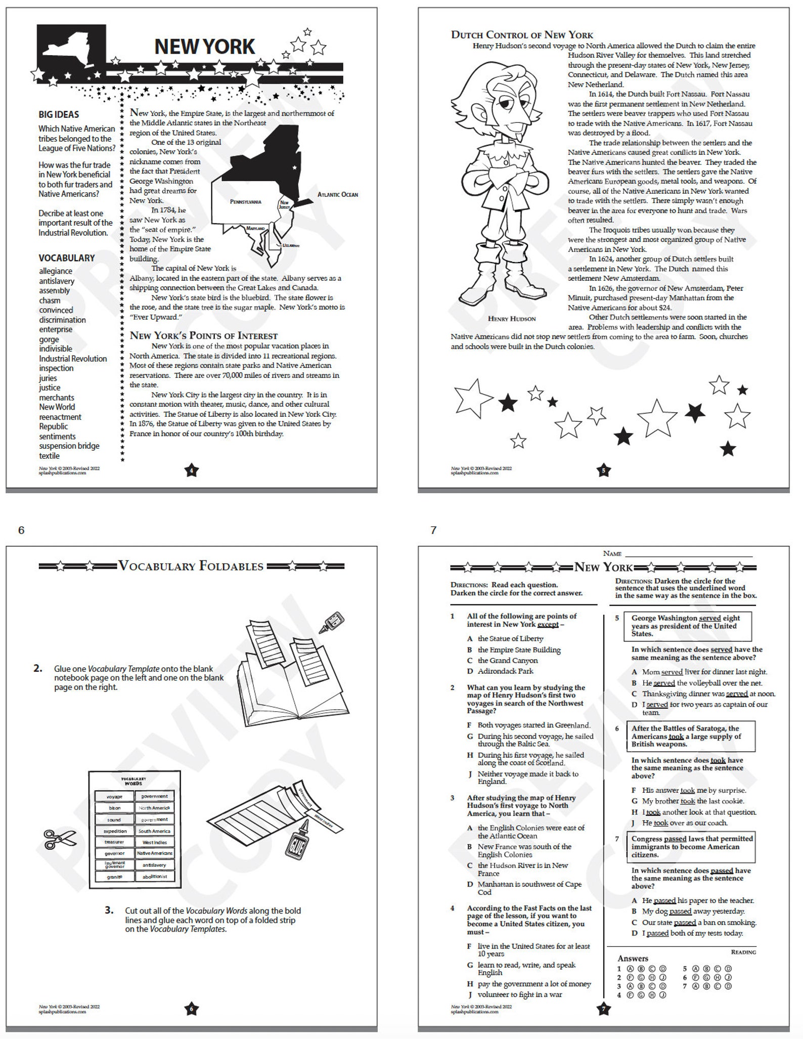 NEW YORK History + AUDIO – All New York State Study Content Included ...