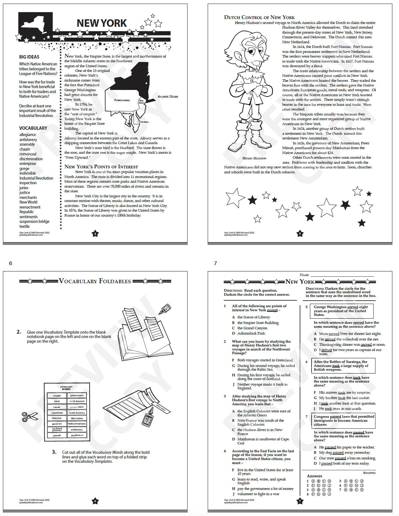 NEW YORK History + AUDIO – All New York State Study Content Included ...