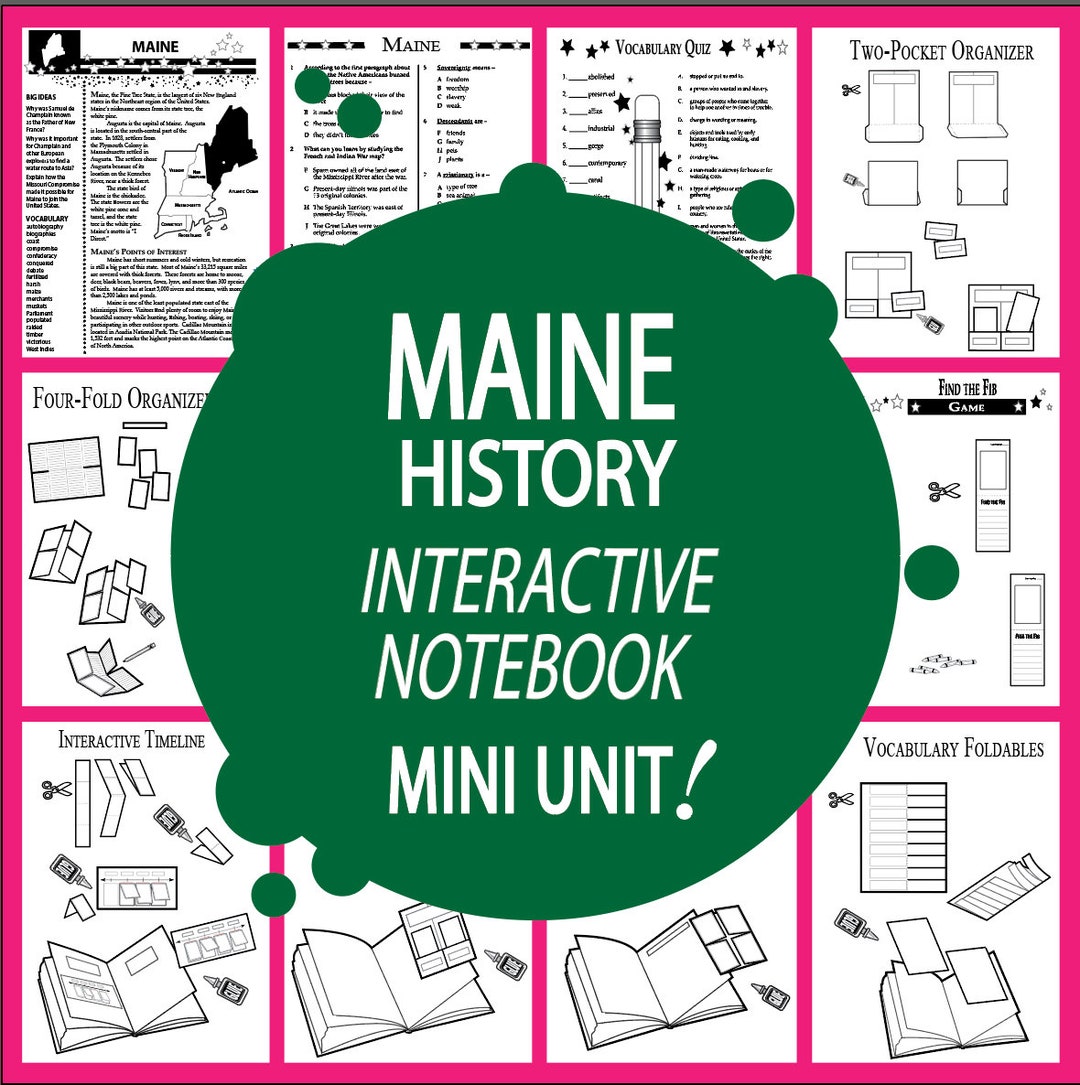MAINE State History – All Maine State Study Content Included – Maine ...