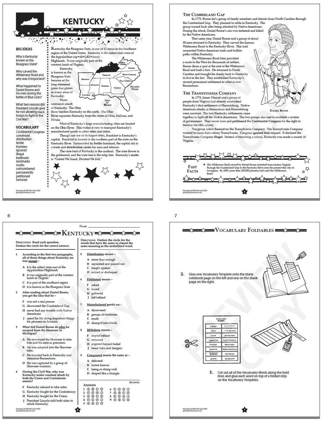 KENTUCKY History + AUDIO – All Kentucky State Study Content Included ...