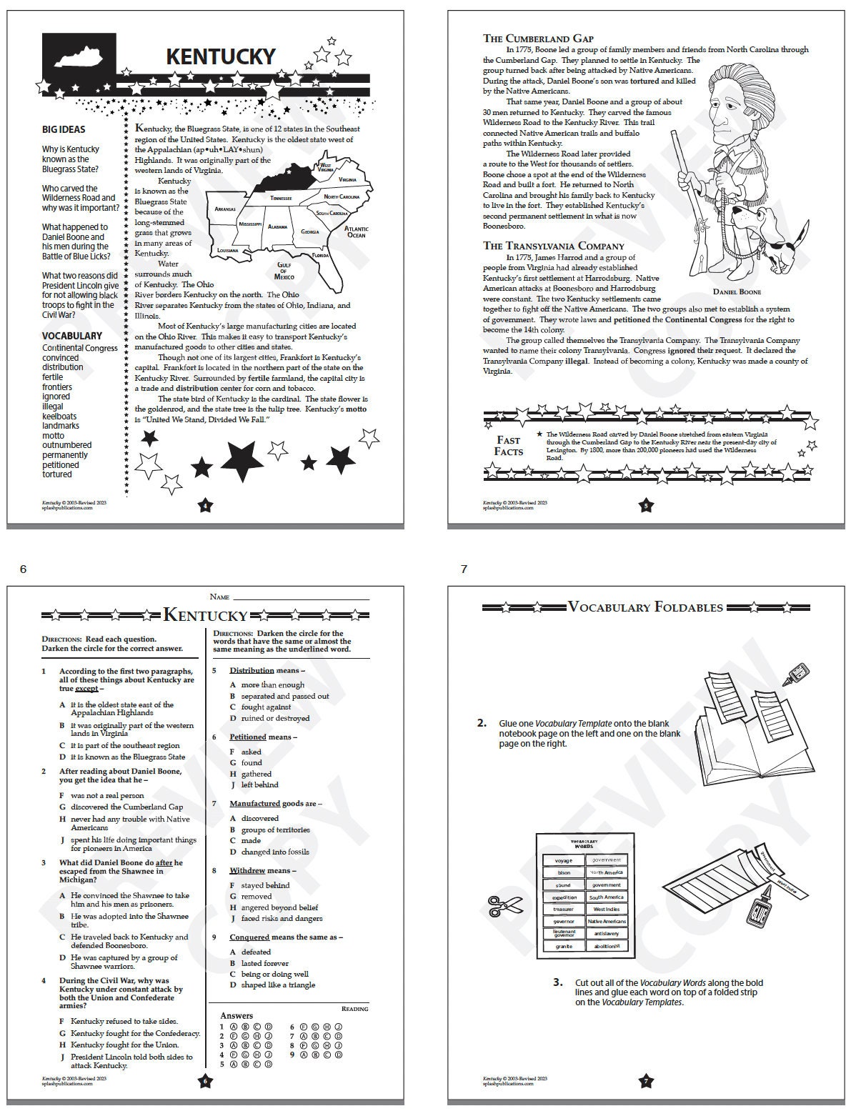 KENTUCKY History + AUDIO – All Kentucky State Study Content Included ...