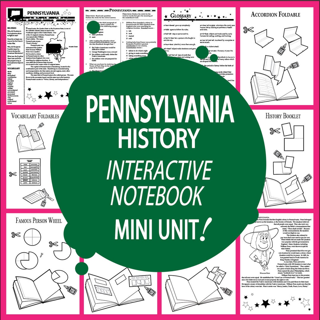PENNSYLVANIA History + AUDIO – All Pennsylvania State Study Content ...