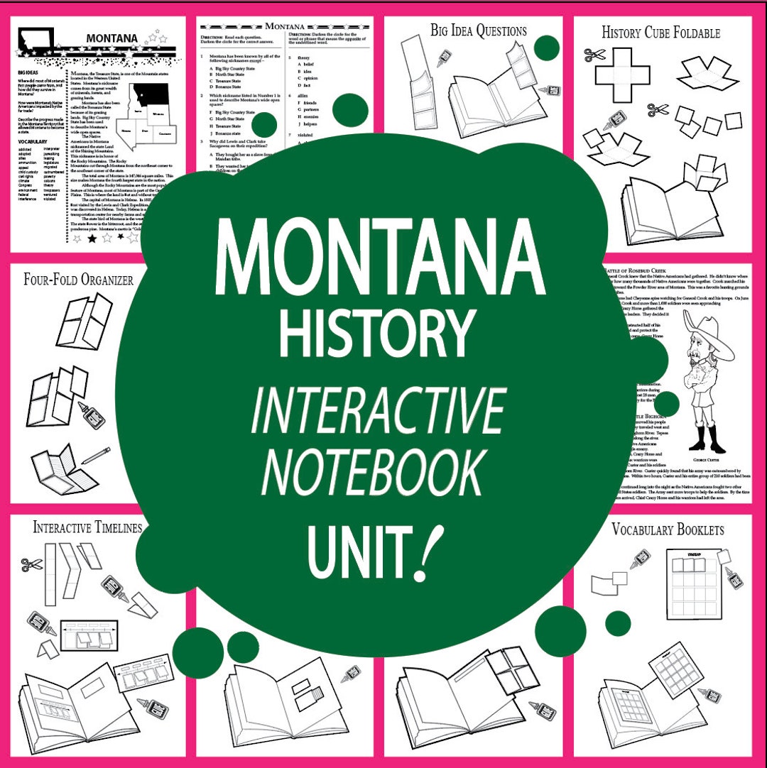 MONTANA History + AUDIO – All Montana State Study Content Included ...