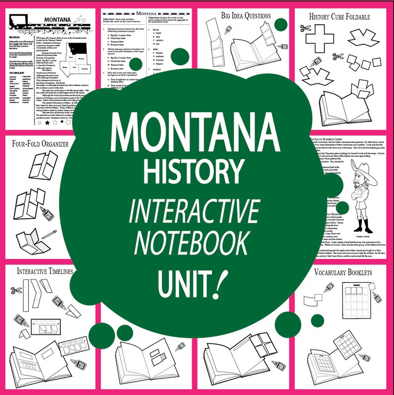 MONTANA History + AUDIO – All Montana State Study Content Included ...