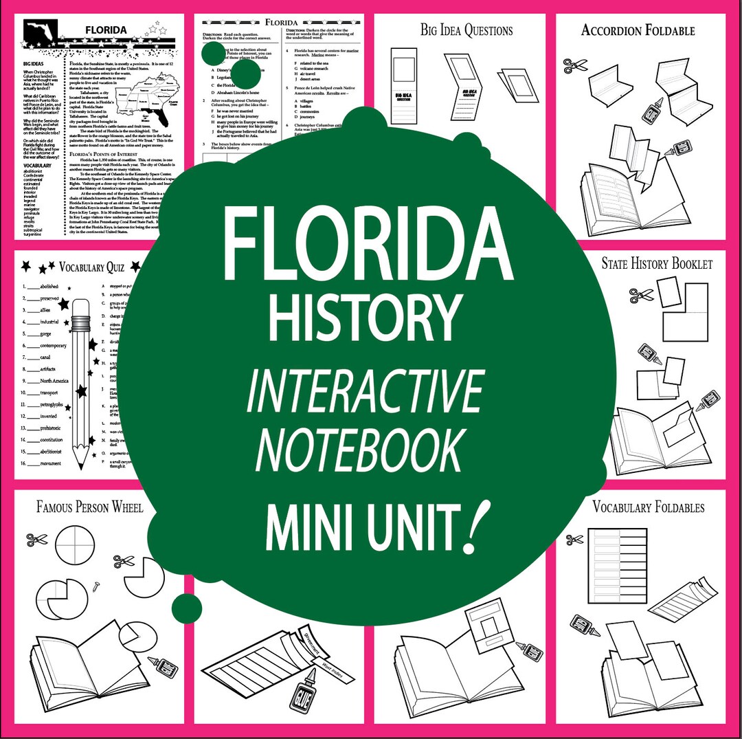 FLORIDA History + AUDIO – All Florida State Study Content Included ...