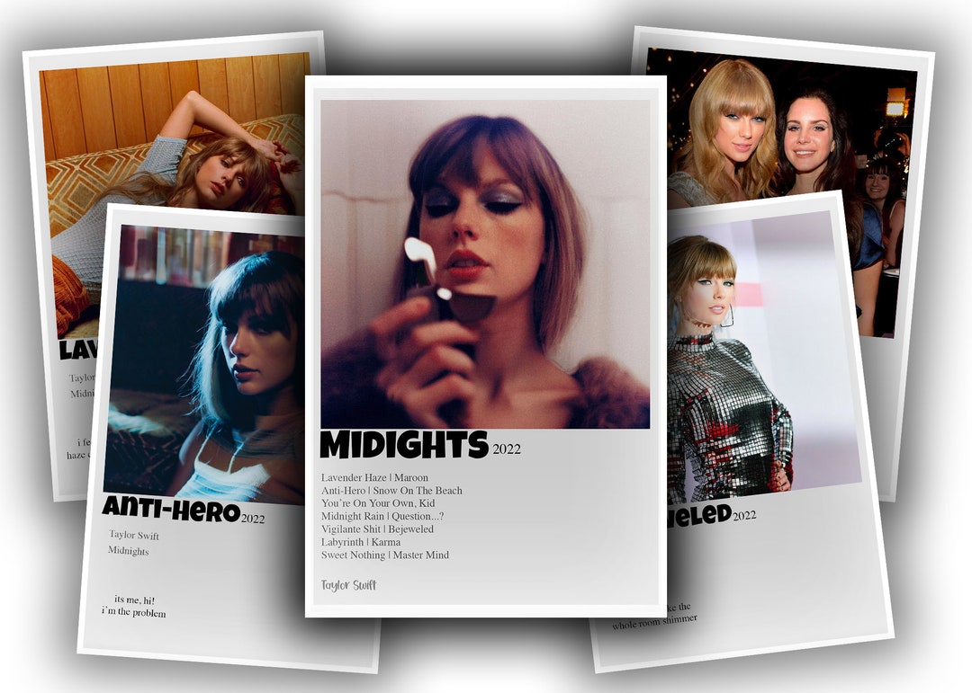 Midnights taylor Swift Mini Posters Full Album 4x6 In - Etsy
