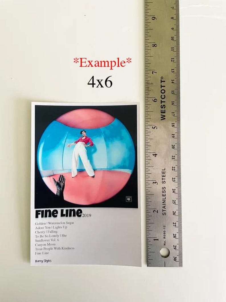 Custom Album Cover Physical Mini Poster | 4x6 Glossy Music Print ...