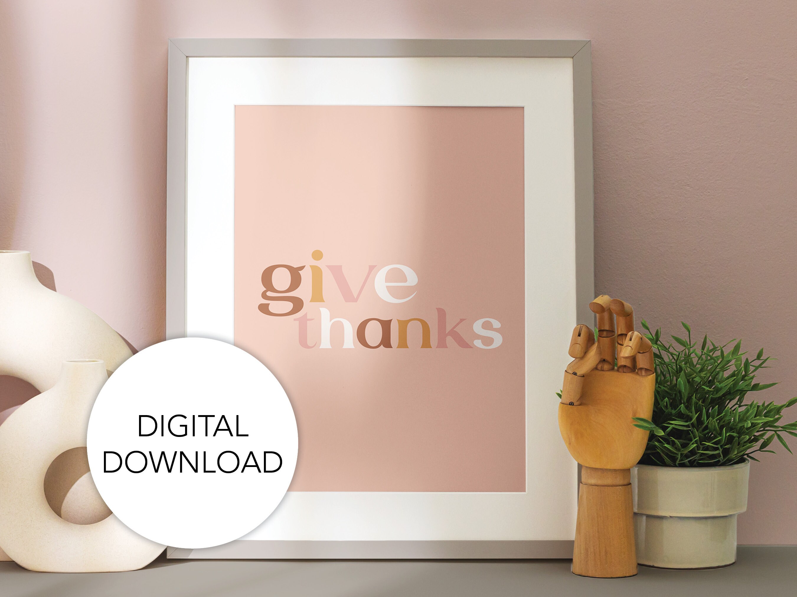 Printable Thanksgiving Wall Art Thanksgiving Home Decor - Etsy