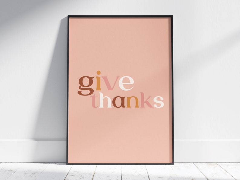 Printable Thanksgiving Wall Art Thanksgiving Home Decor - Etsy
