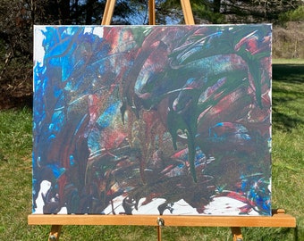 ONE LOVE 36X64 Acrylic on Wood Wall Art Wood Art Abstract Home Decor ...