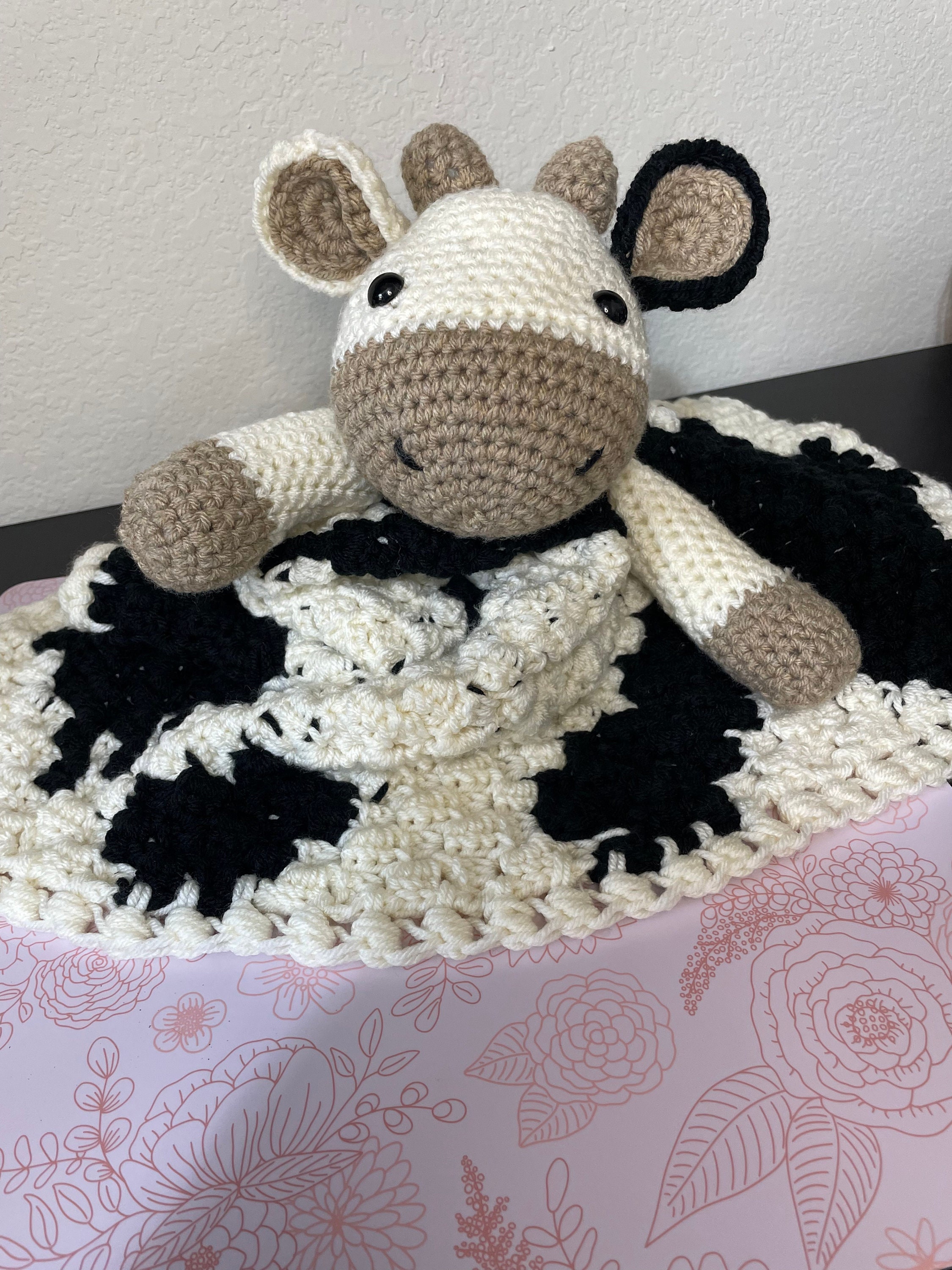 Cuddly Cow Baby Blanket, Stuffed Toy - Etsy