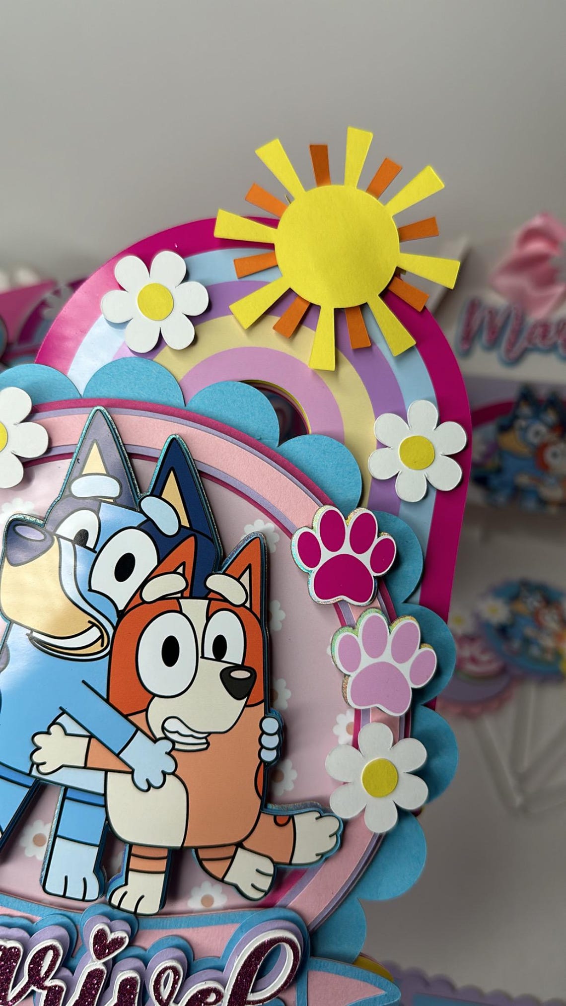 Bluey Cake Topper - Etsy UK