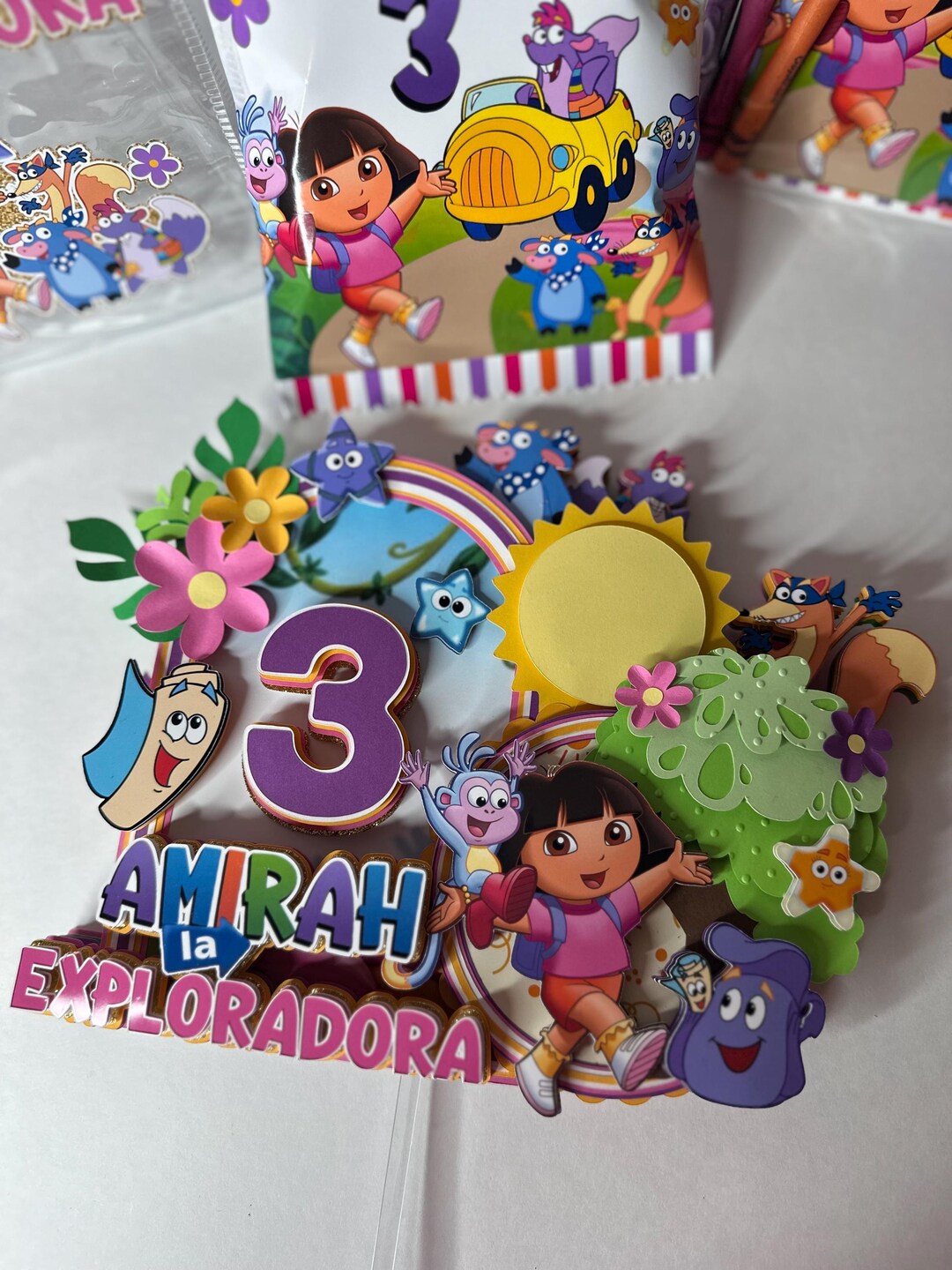 Dora La Exploradora Cake Topper| Dora the Explorer| Dora Cake Topper ...