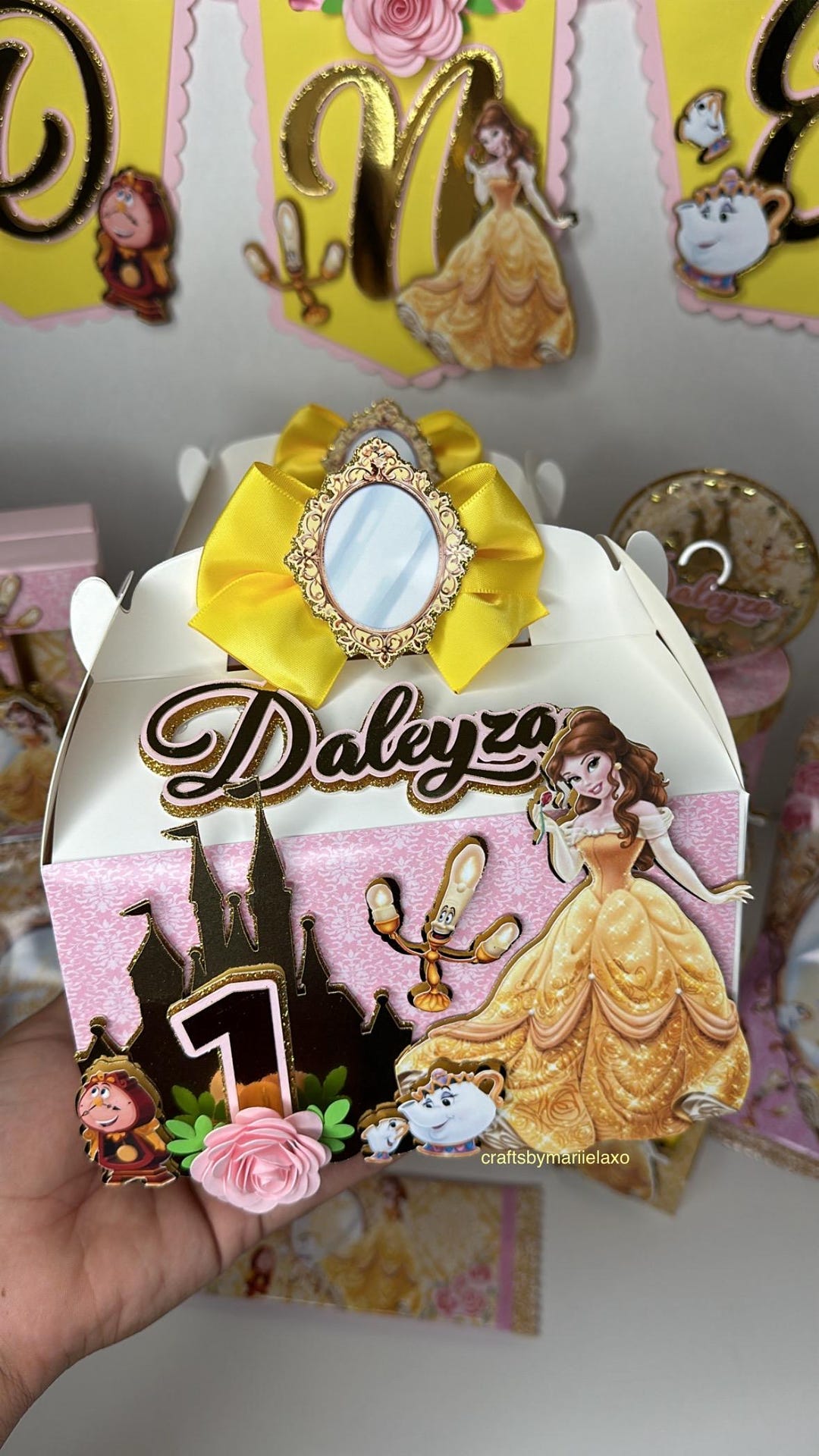 Beauty and the Beast Gable Boxes|beauty and the Beast Favor Boxes ...