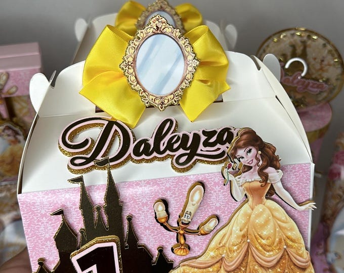 Beauty and the Beast Gable Boxes|beauty and the Beast Favor Boxes ...