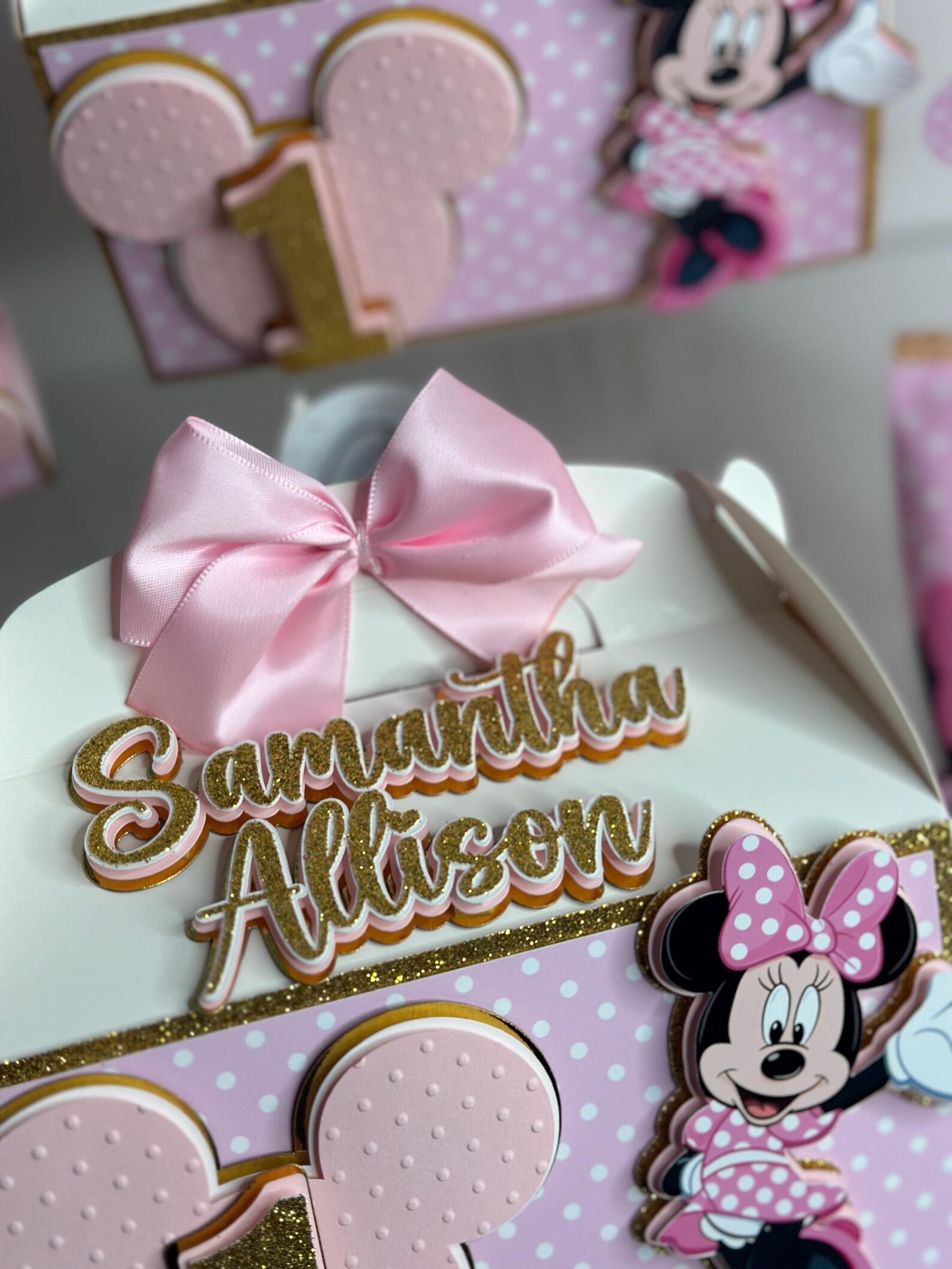 Minnie Mouse Gable Box| Minnie Mouse Favor Box| Minnie Mouse Gable Box ...