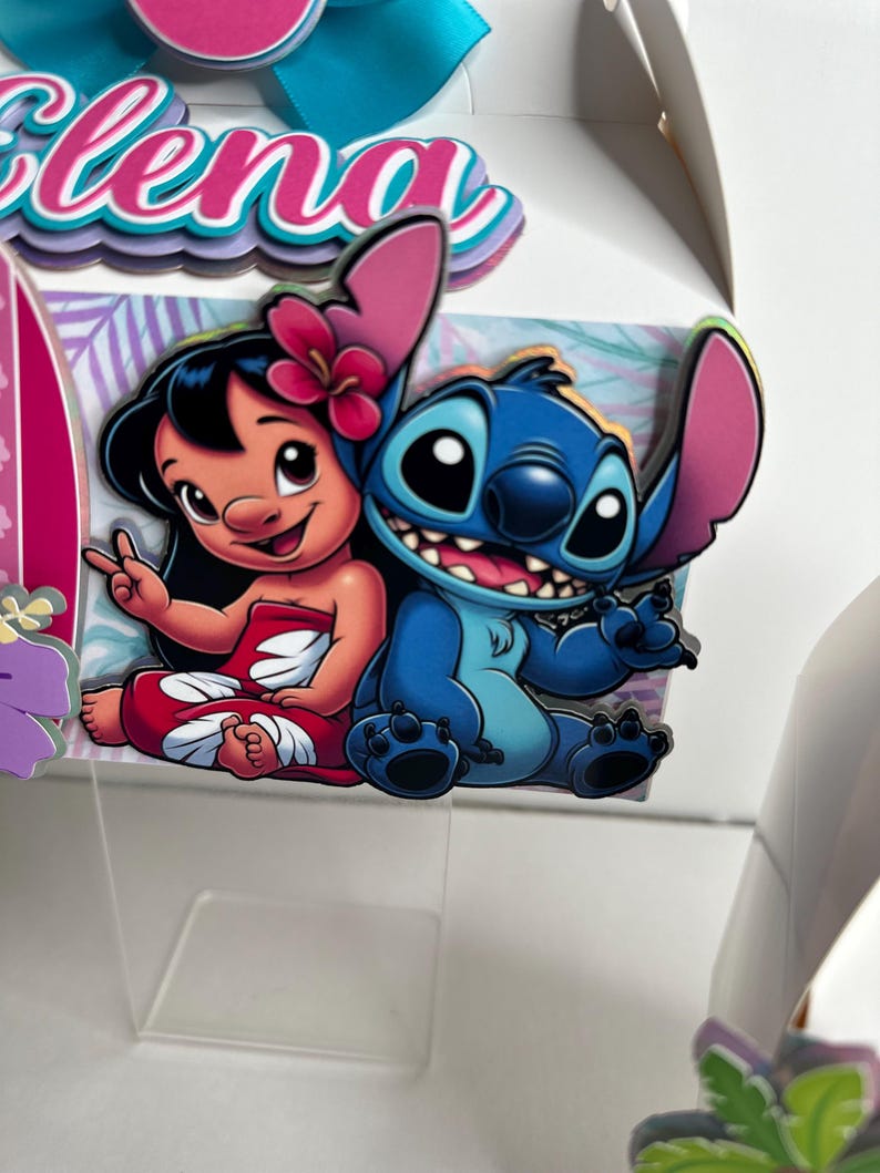 Lilo and Stitch Gable Boxes| Stitch Gable Boxes| Stitch Party Favors ...