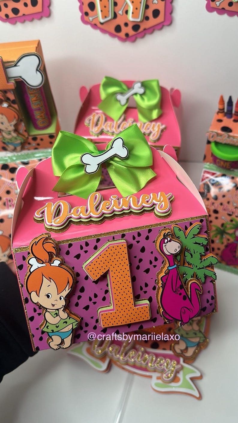 Pebbles Flintstones Gable Boxes| Pebbles Flintstones 3D Gable Boxes ...