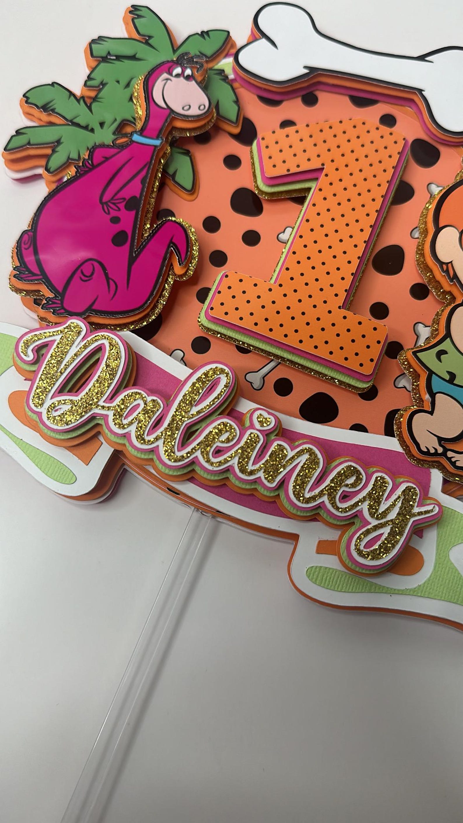 Pebbles Flintstones Cake Topper| Pebbles Flintstones 3D Topper| Pebbles ...