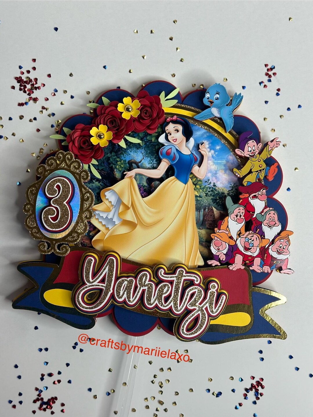 Snow White Cake Topper| Snow White Topper| Princess Cake Topper ...