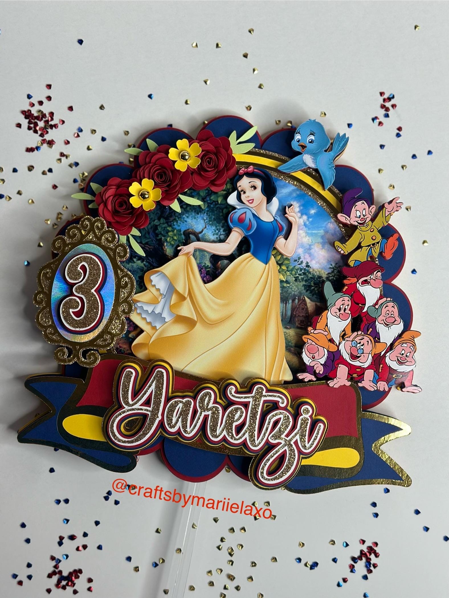 Snow White Cake Topper| Snow White Topper| Princess Cake Topper ...