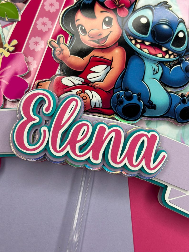 Lilo and Stitch Cake Topper| Stitch Cake Topper| Stitch Party | Lilo ...