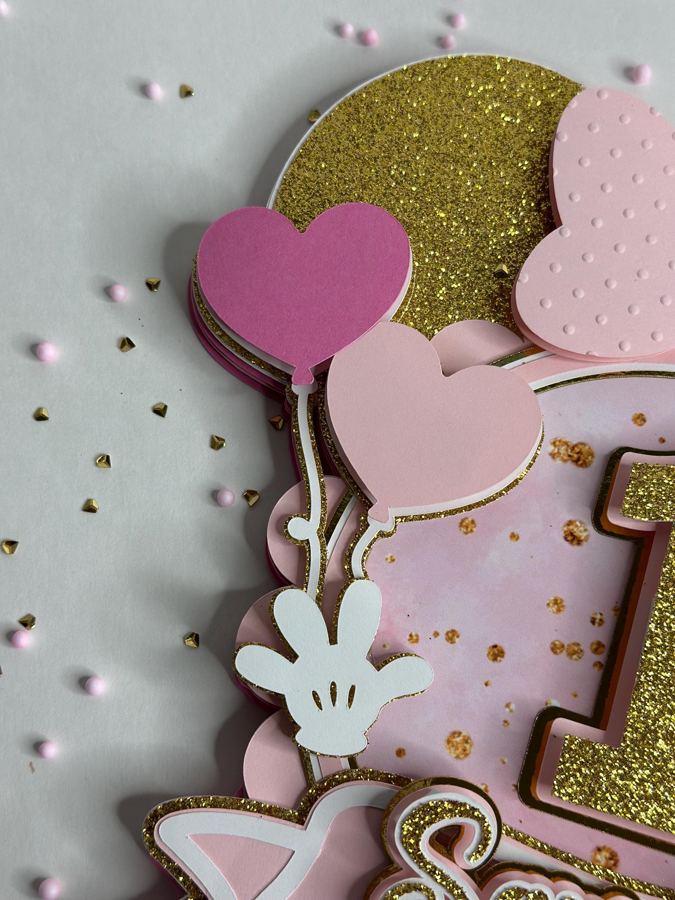 Minnie Mouse Cake Topper|minnie Mouse Topper| Pink Minnie Mouse Cake ...