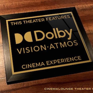 Framed 8" X 10" Home Theater / Cinema Sign - 3 Pack - (choose Any Three ...